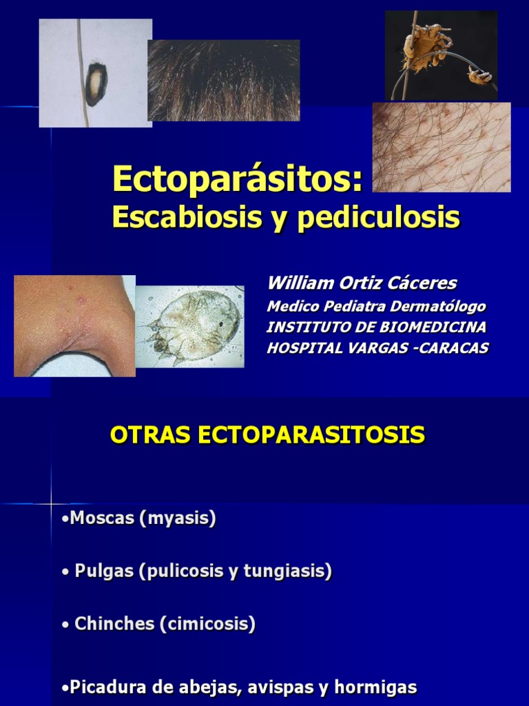 Ectoparasitosis definitiva | Parasitología | Especialidades Medicas