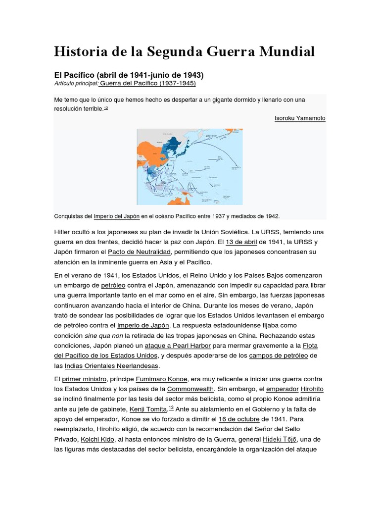 Historia de La Guerra Mundial | PDF | Aliados de la Segunda Guerra ...