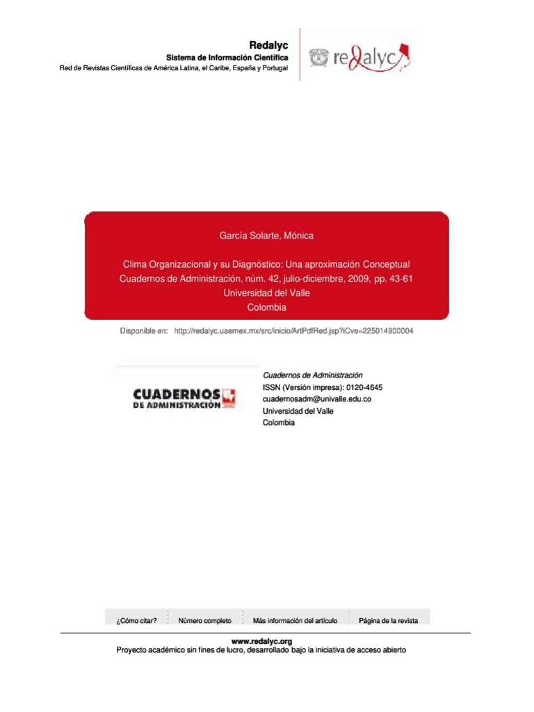 Clima Organizacional Monica Garcia Solarte | PDF | Psicología industrial y organizacional ...