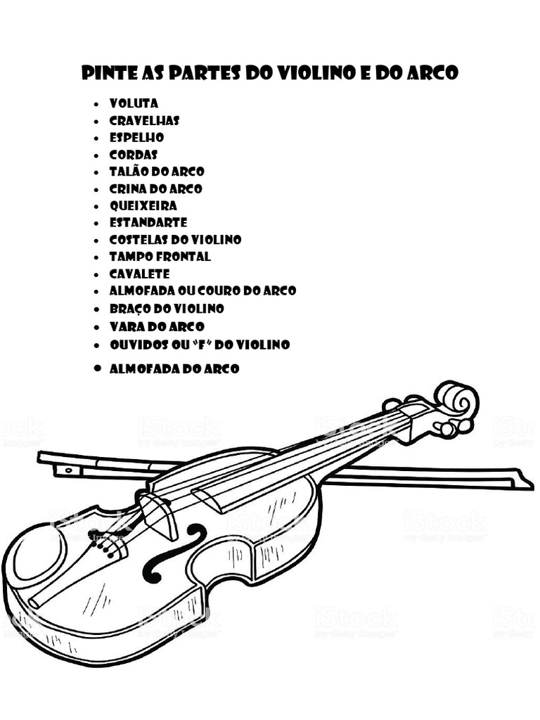 Partes do Violino e do Arco | PDF