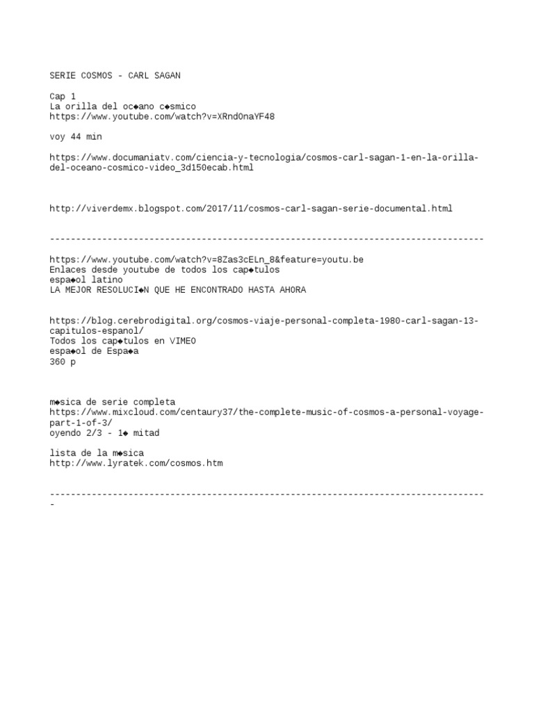 Cosmos - Carl Sagan | PDF