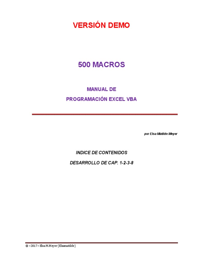 Macros | PDF