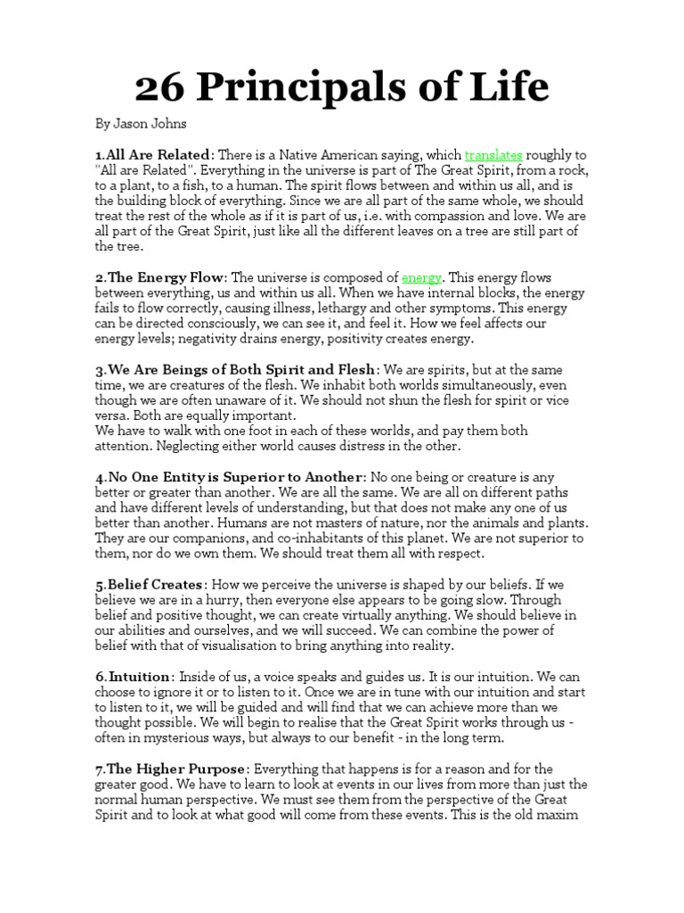 26 Principles of Life | Free Will | Anger | Free 30-day Trial | Scribd