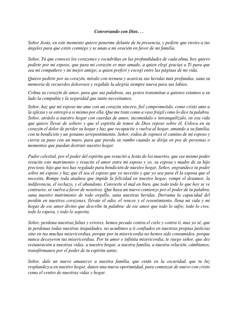 Conversando Con Dios | PDF | Amor | Cristo (título)