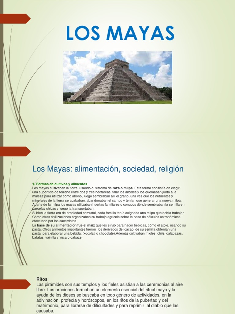 Los Mayas Powerpoint | Civilización maya | Rituales