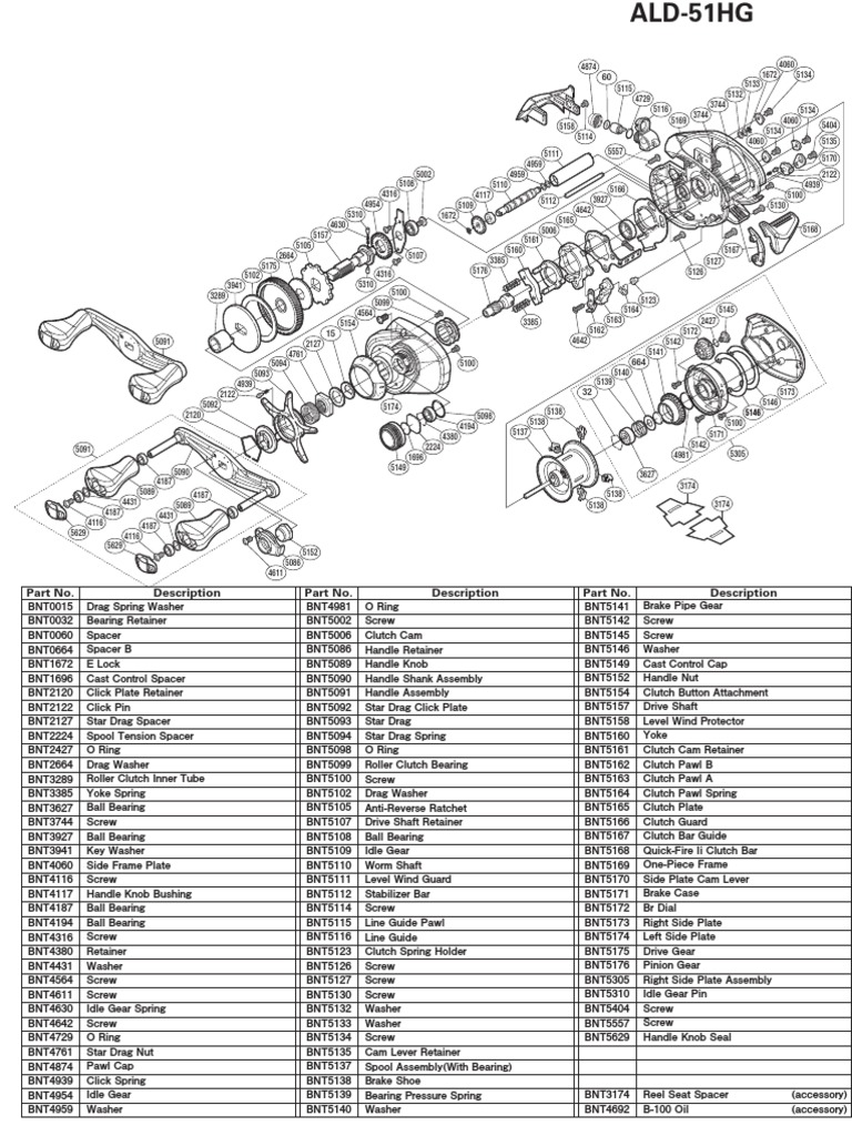 Schematic Shimano Aldebaran Bfs XG FTB | PDF