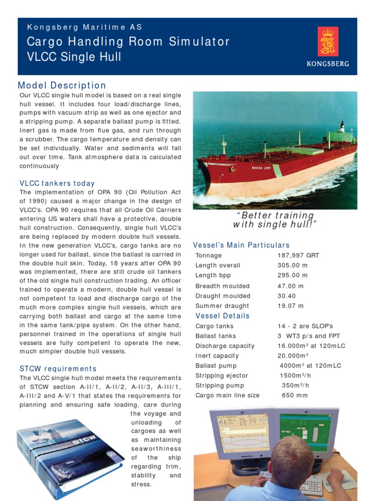CHS VLCC Datasheet | PDF | Oil Tanker | Shipping