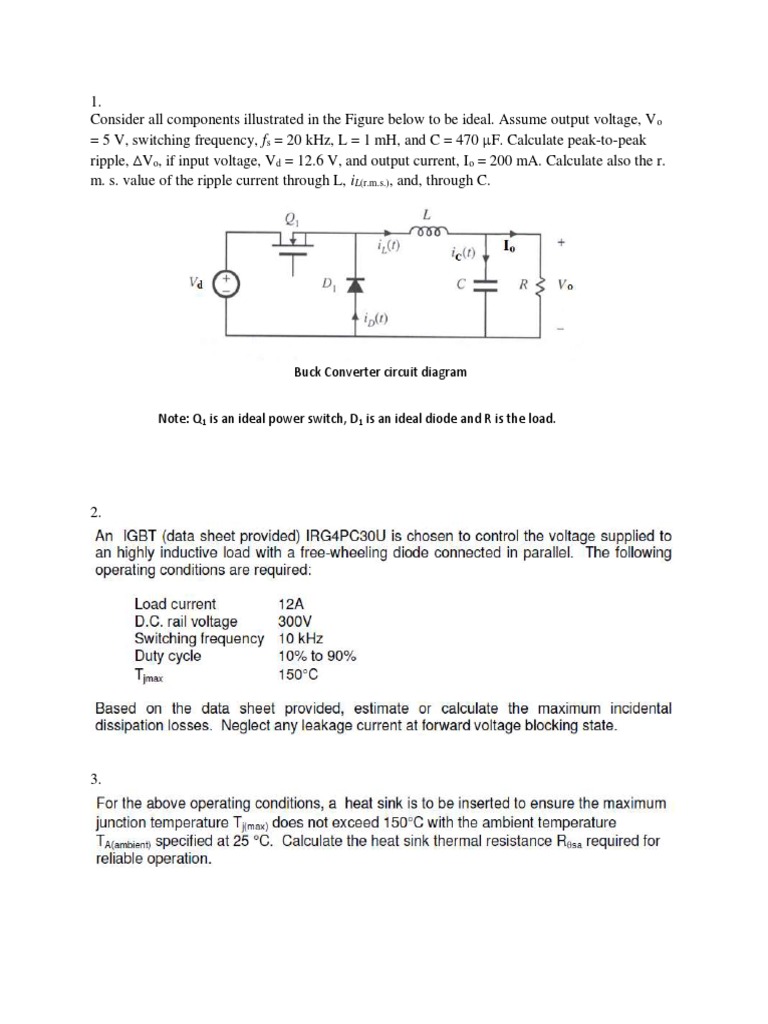 Buck Converter Circuit Diagram: o S o D o | PDF