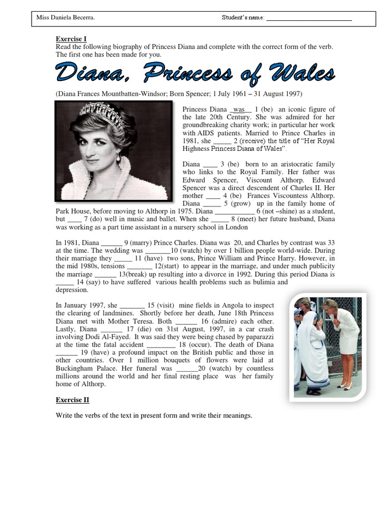 Princess Diana Biography | PDF | Diana | House Of Windsor