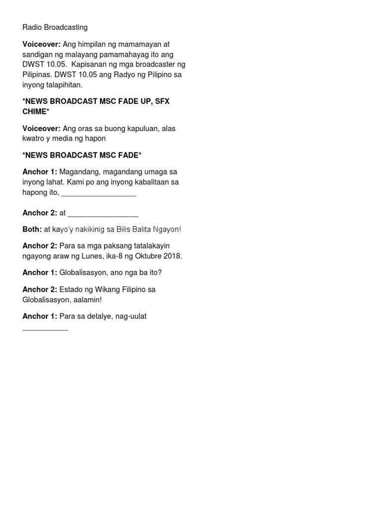 Radio Broadcasting | PDF