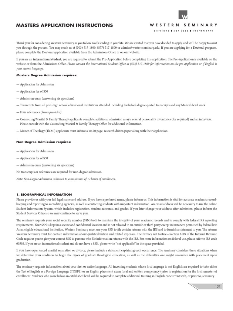 Western Application | PDF | University And College Admission | Race And ...