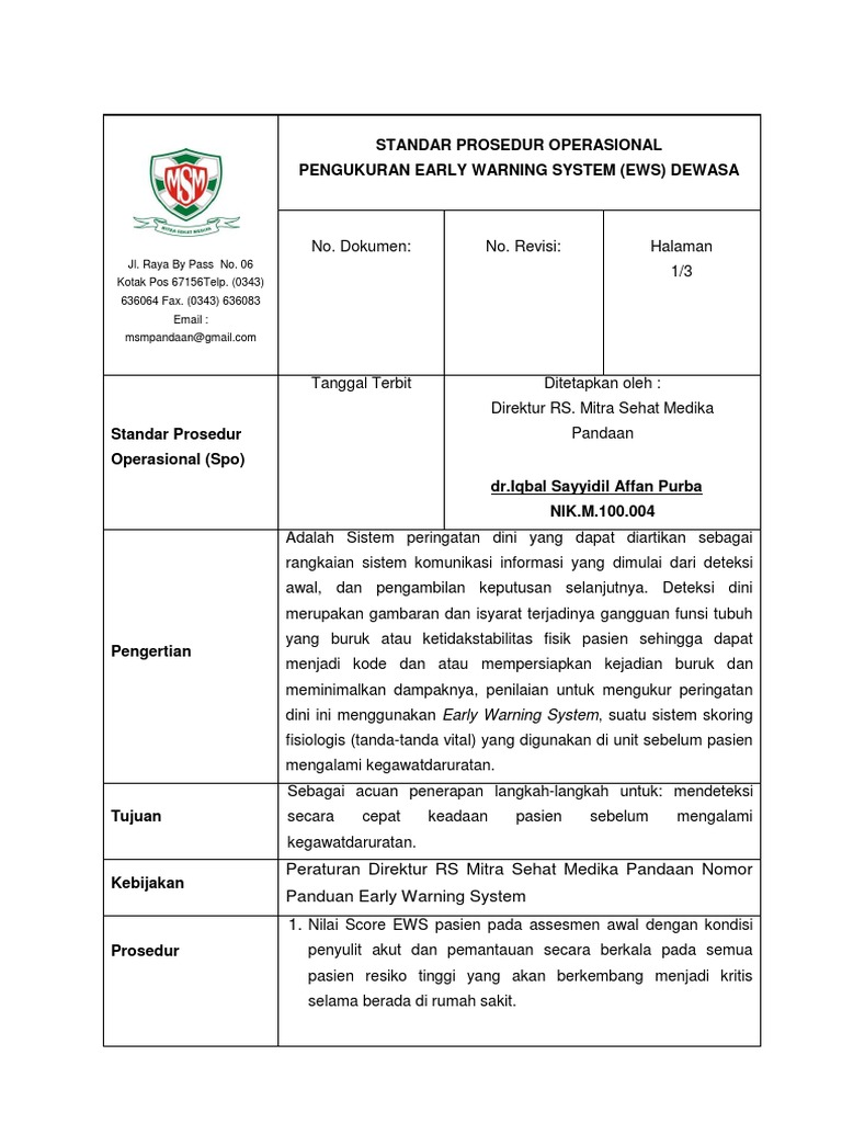 Spo Ews Dewasa | PDF