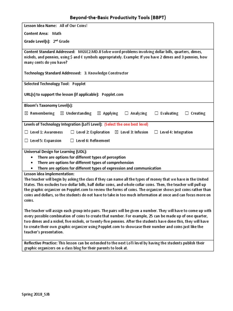 BBPT Lesson Idea | PDF