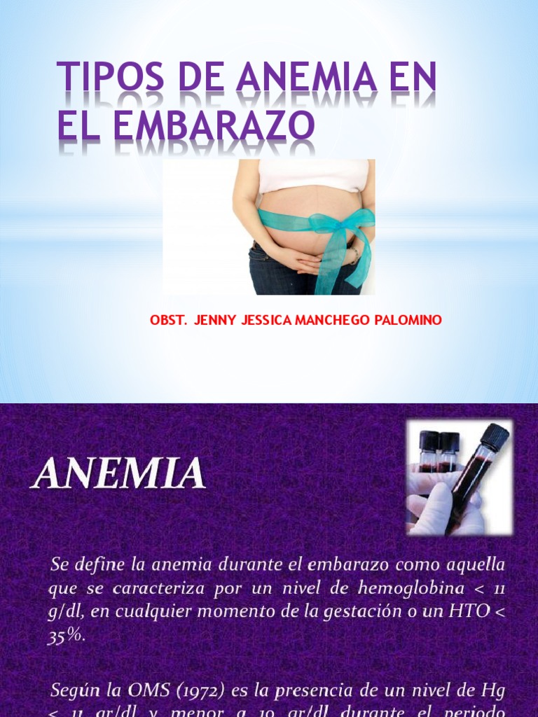 La Anemia en El Embarazo | PDF