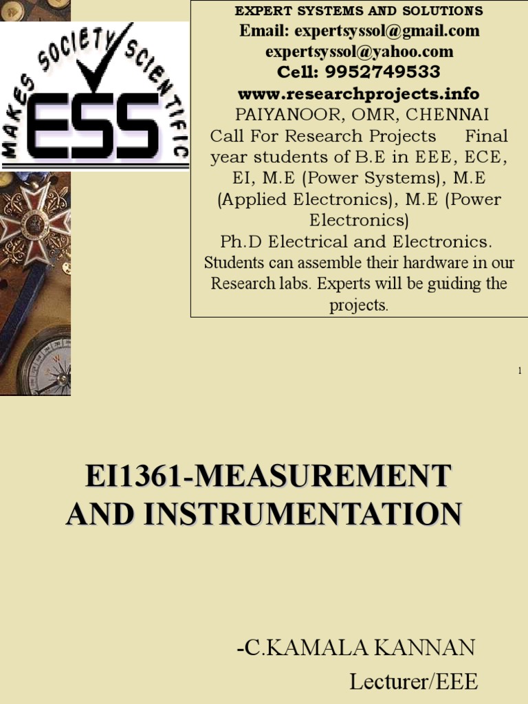 Instrumentation Project Guidelines | PDF | Science And Technology ...
