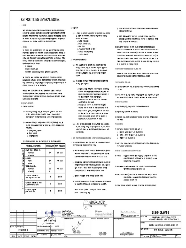 General Notes: Design Drawing | PDF | Building Technology | Building ...