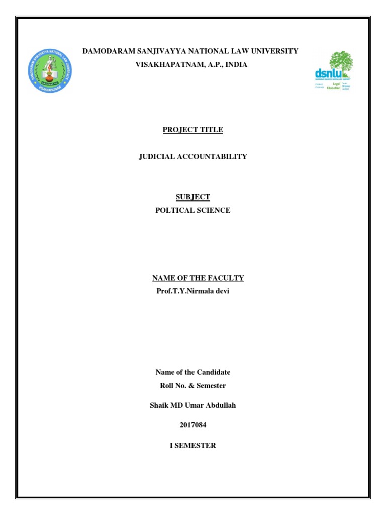 Judicial Accountability Project Ps | PDF | Judiciaries | Alternative ...