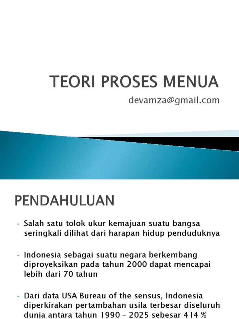 Teori-Proses-Menua Part 2 | PDF