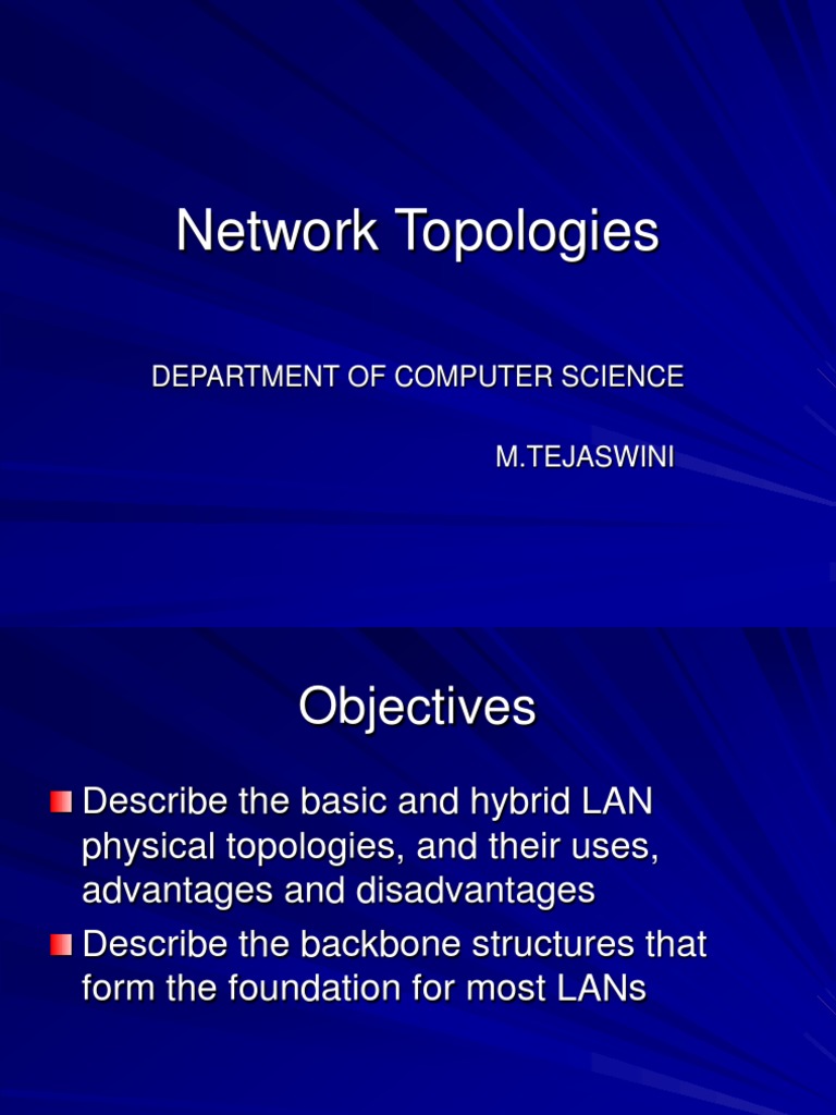 Network Topologies: Department of Computer Science | PDF | Network ...