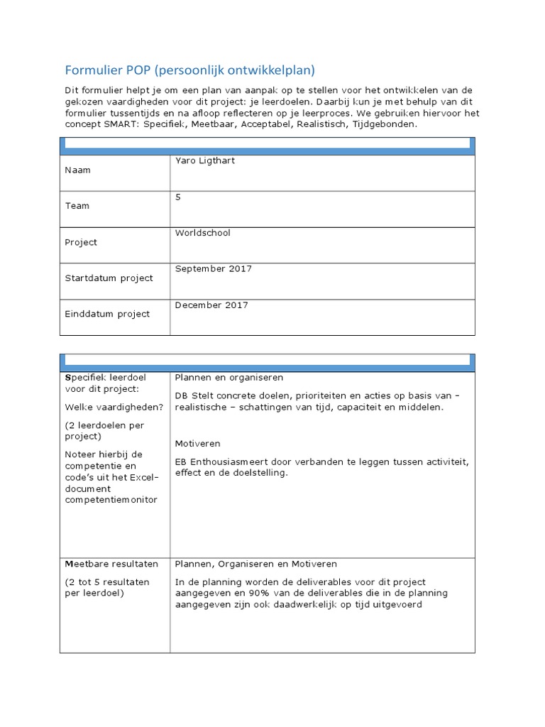 Competentiemonitor Pop | PDF