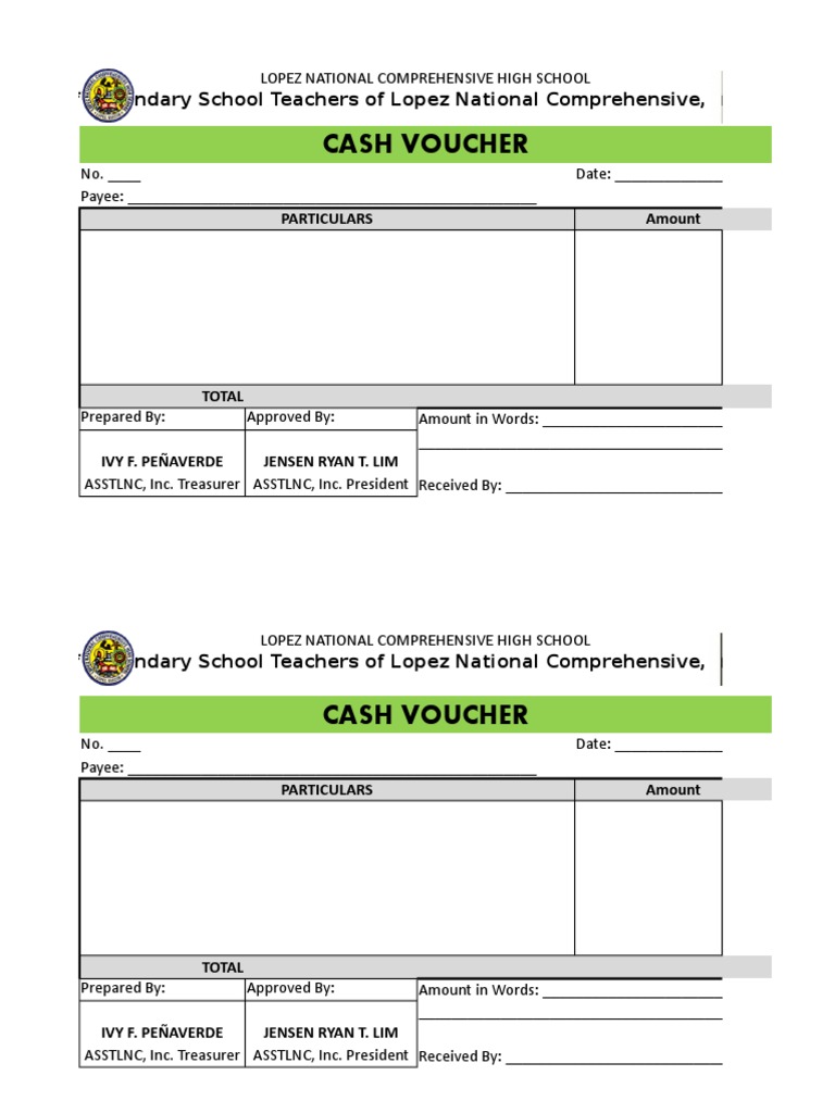 Cash Voucher: Particulars Amount | PDF