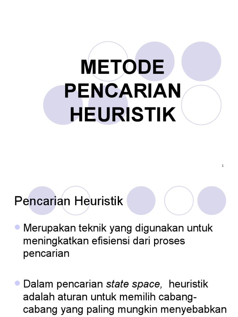 Metode Pencarian Heuristik | PDF