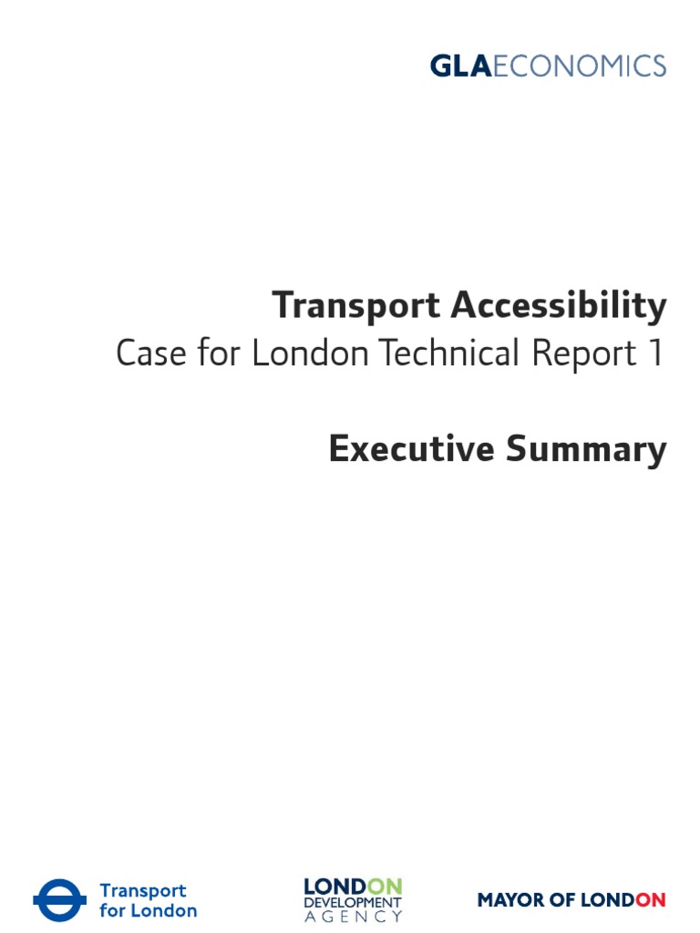 Transport Accessibility Executive Summary | PDF