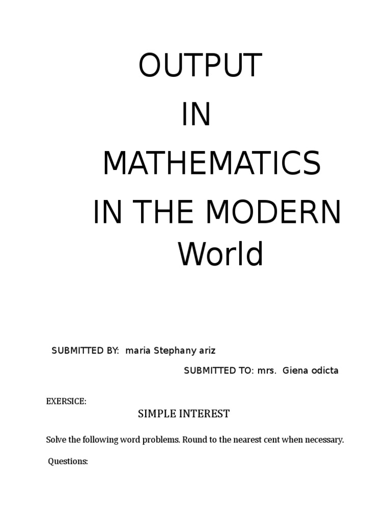 Output Pdf Interest Loans