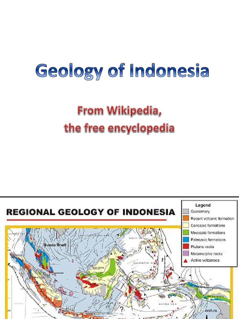 Geology of Indonesia-Wikipedia | PDF | Geology | Earth Sciences