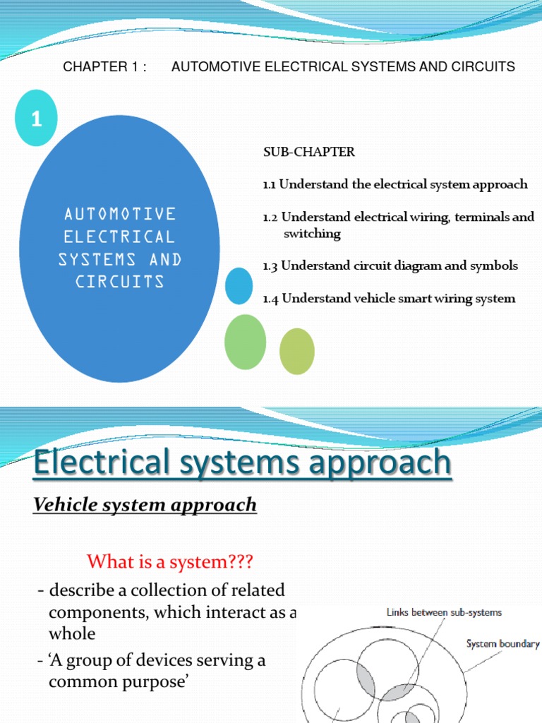 Chapter 1 - Automotive Electrical System | PDF | Switch | Fuse (Electrical)