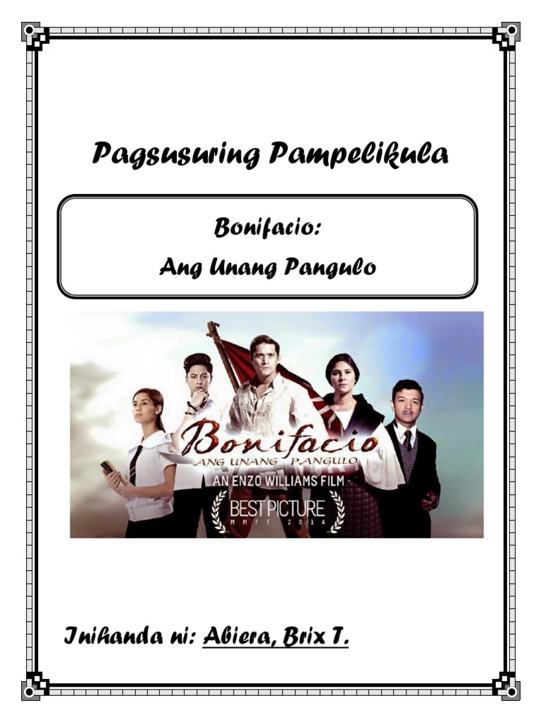 Pagsusuring Pampelikula - Bonifacio | PDF
