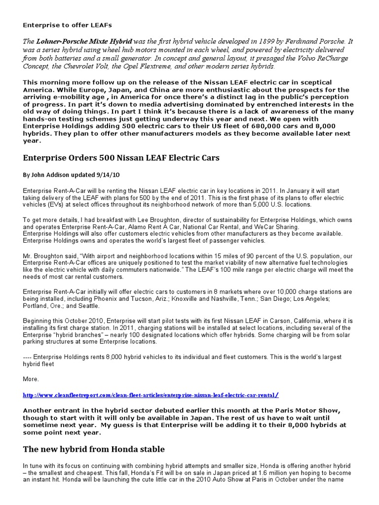 The London REE Report Oct 10 | PDF | Hybrid Vehicle | Electric Vehicle