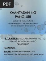 Mga Panagano NG Pandiwa | PDF