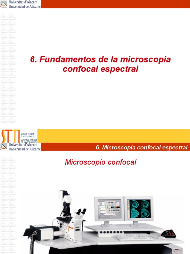 6. Fundamentos de la microscopía confocal espectral | Microscopia ...