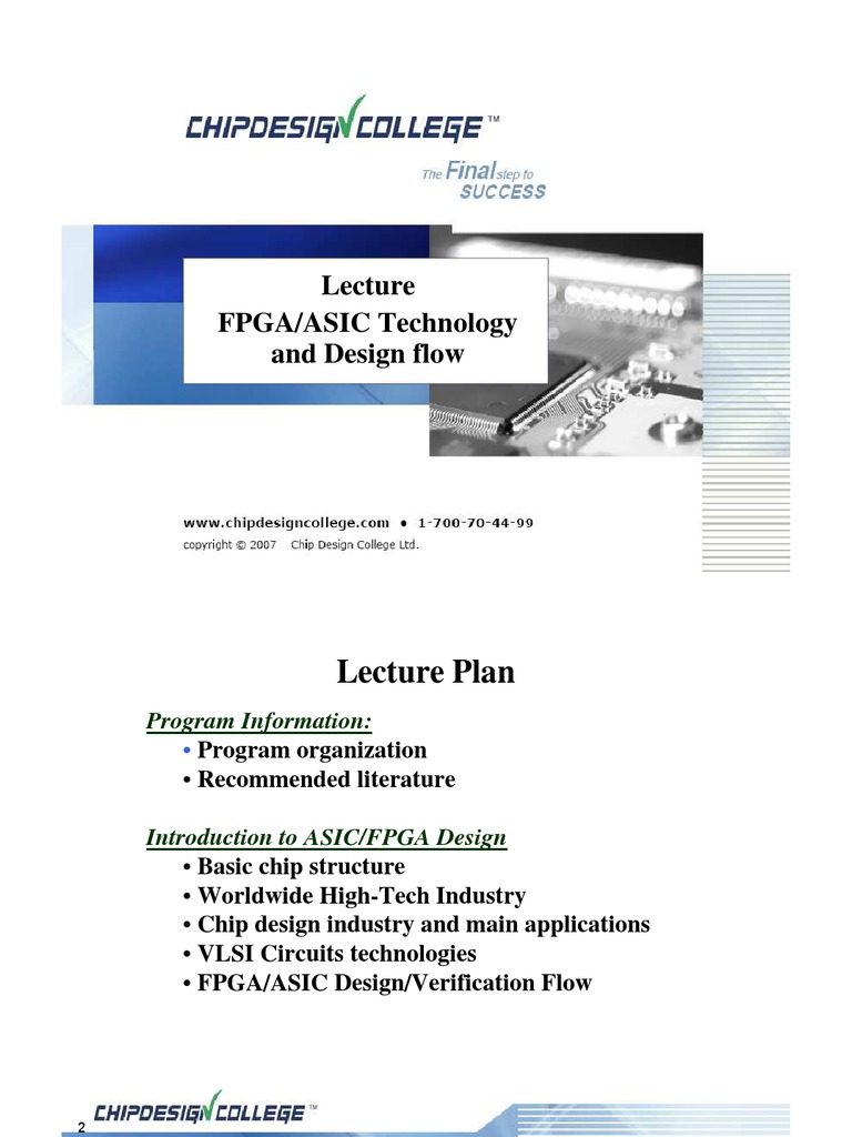 FPGA ASIC Technologies Flow | PDF