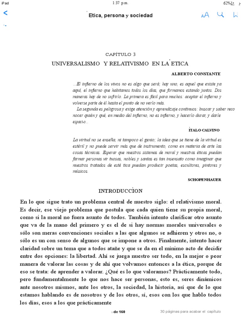 Etica - Persona y Sociedad Capitulo 3 | PDF | Moralidad | Teorías filosóficas