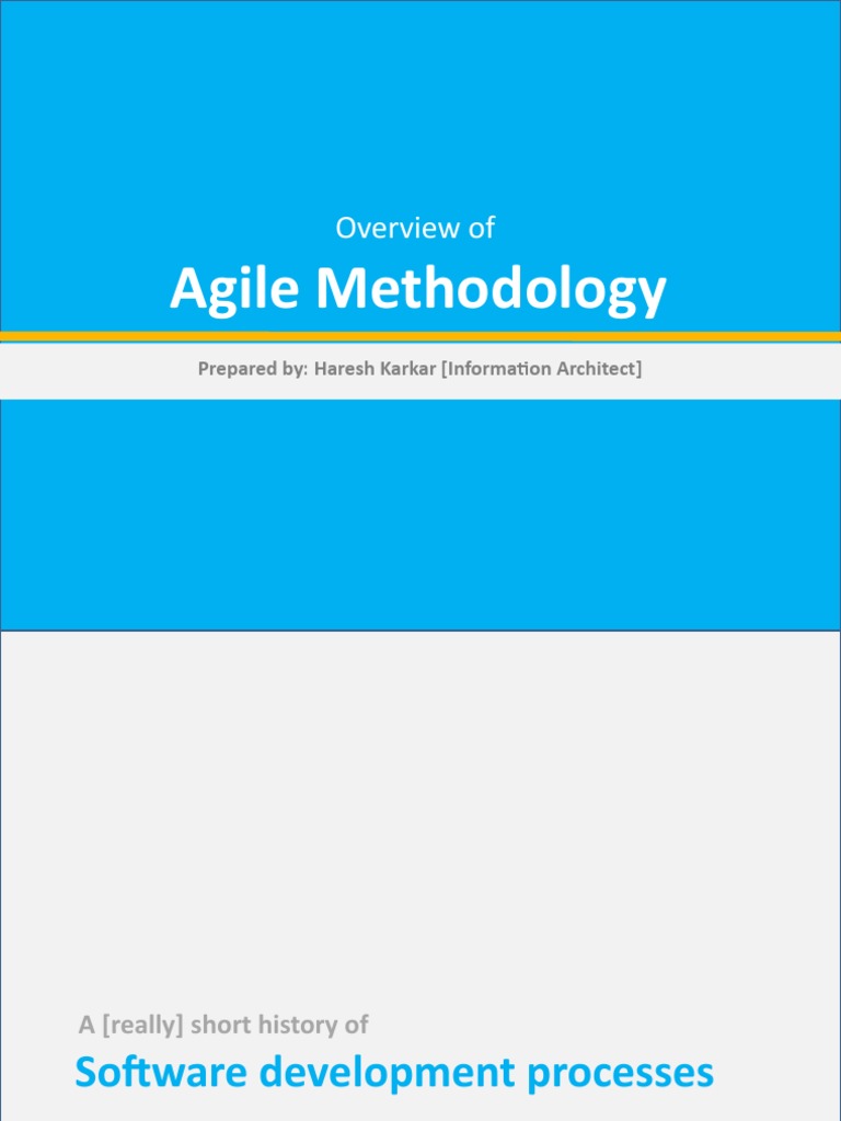 Agile Overview | PDF | Scrum (Software Development) | Agile Software Development