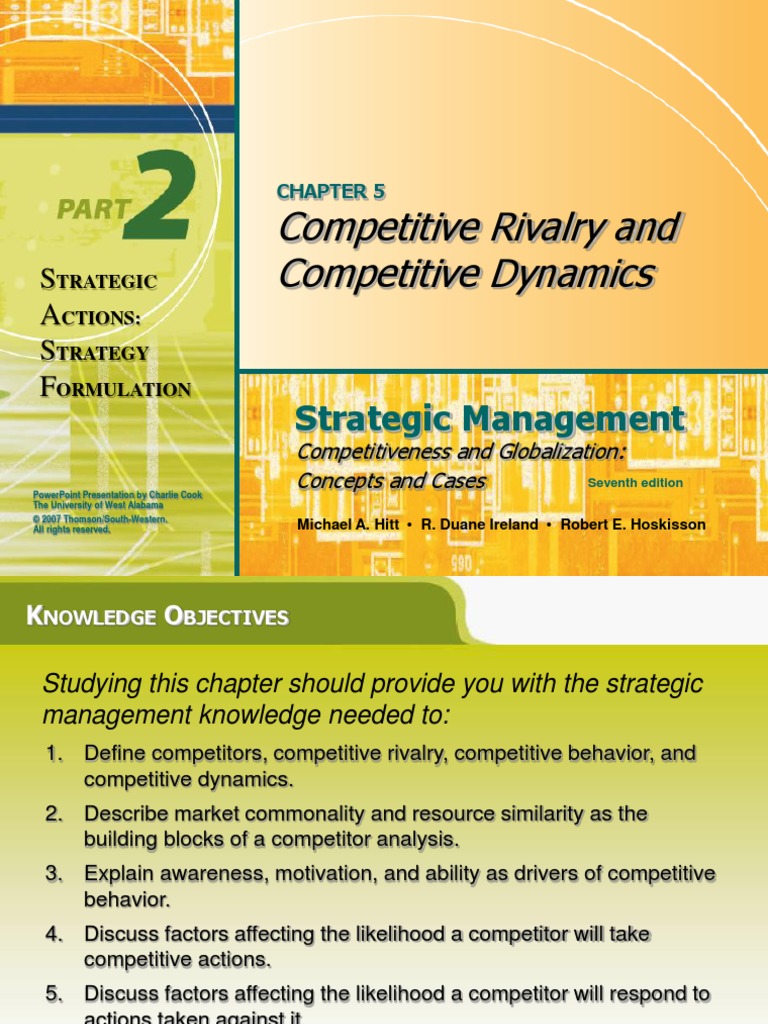 Competitive Rivalry and Competitive Dynamics: Strategic Management ...