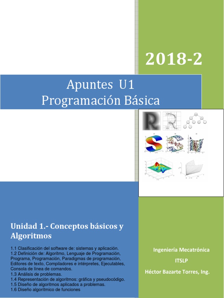 Apuntes de U1 de PB 2018-2 (Conceptos Basicos y Algoritmos) | PDF ...