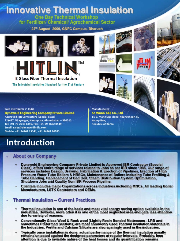 Hit Lin | PDF | Fiberglass | Thermal Insulation