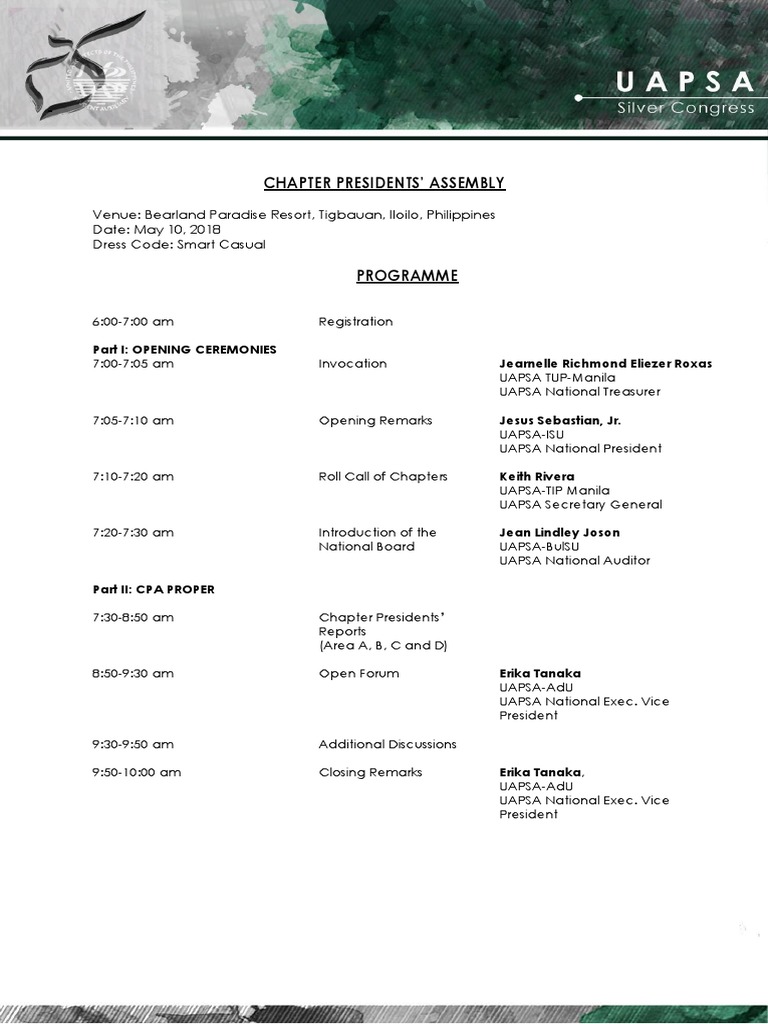 02 CPA Program and Guidelines | PDF | Government