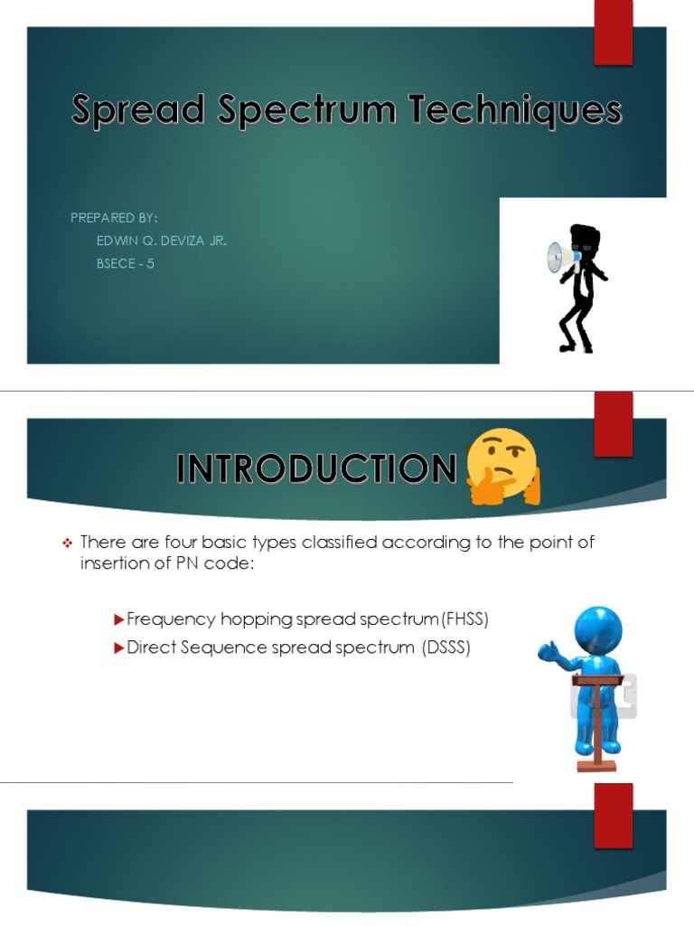 An Overview of Frequency Hopping Spread Spectrum (FHSS) and Direct ...