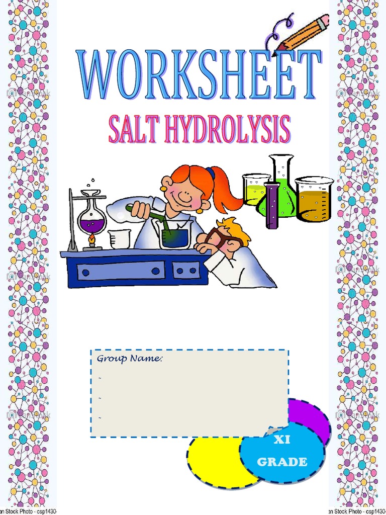 Worksheet Fix 2 | PDF | Salt (Chemistry) | Hydrolysis