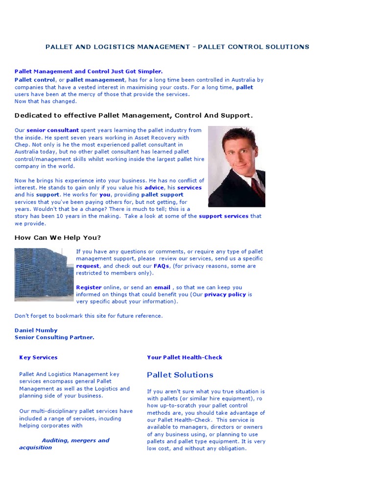 Pallet and Logistics Management | PDF | Pallet | Recycling