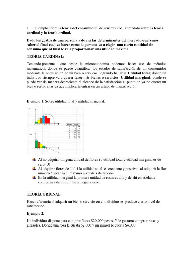 TEORIA CARDINAL Y ORDINAL.docx | Utilidad | Utilidad marginal