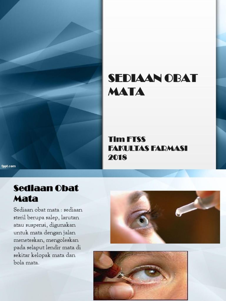 FTSS Metode Sediaan Mata | PDF