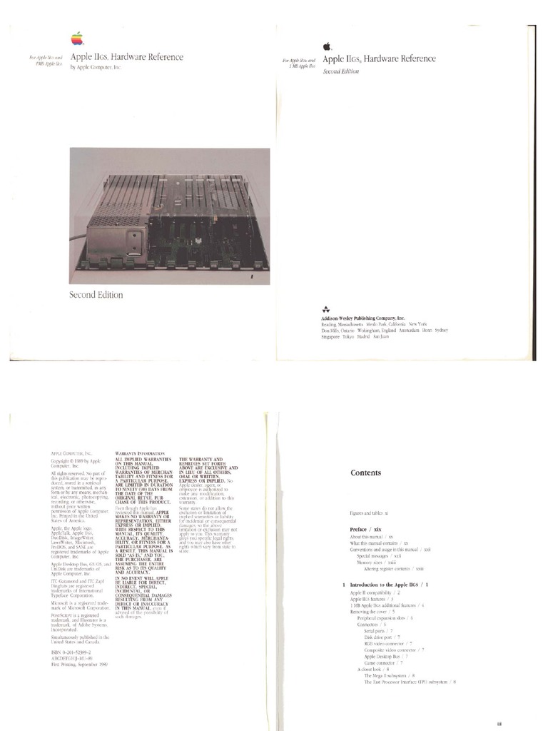 Apple IIgs Hardware Reference | PDF