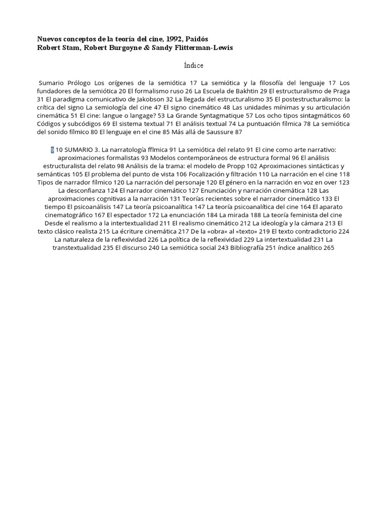 Teoría del Cine y Semiótica | PDF