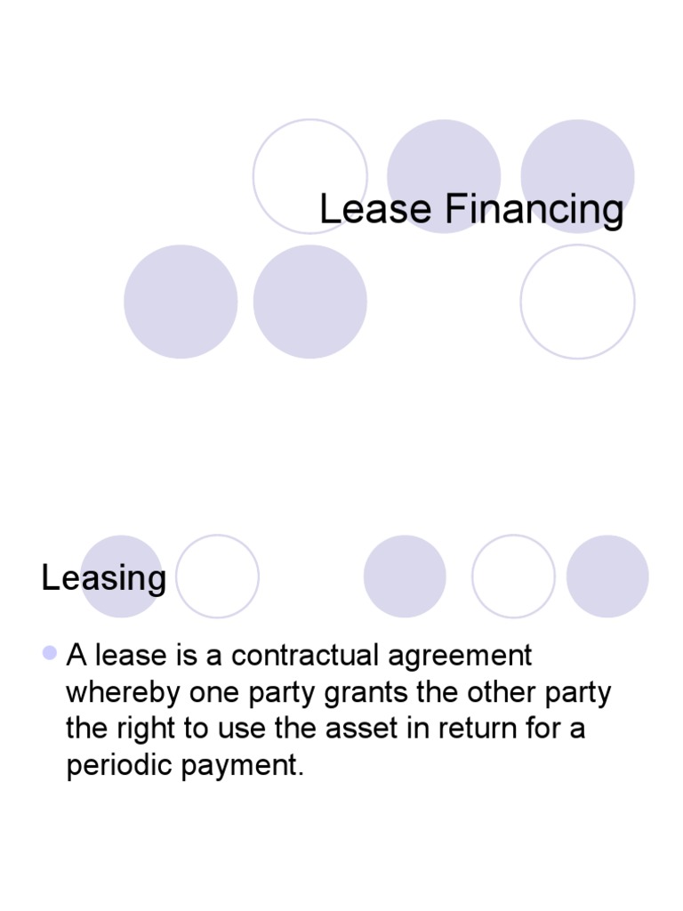 An Overview of Lease Financing Options: Financial Leases, Operating ...