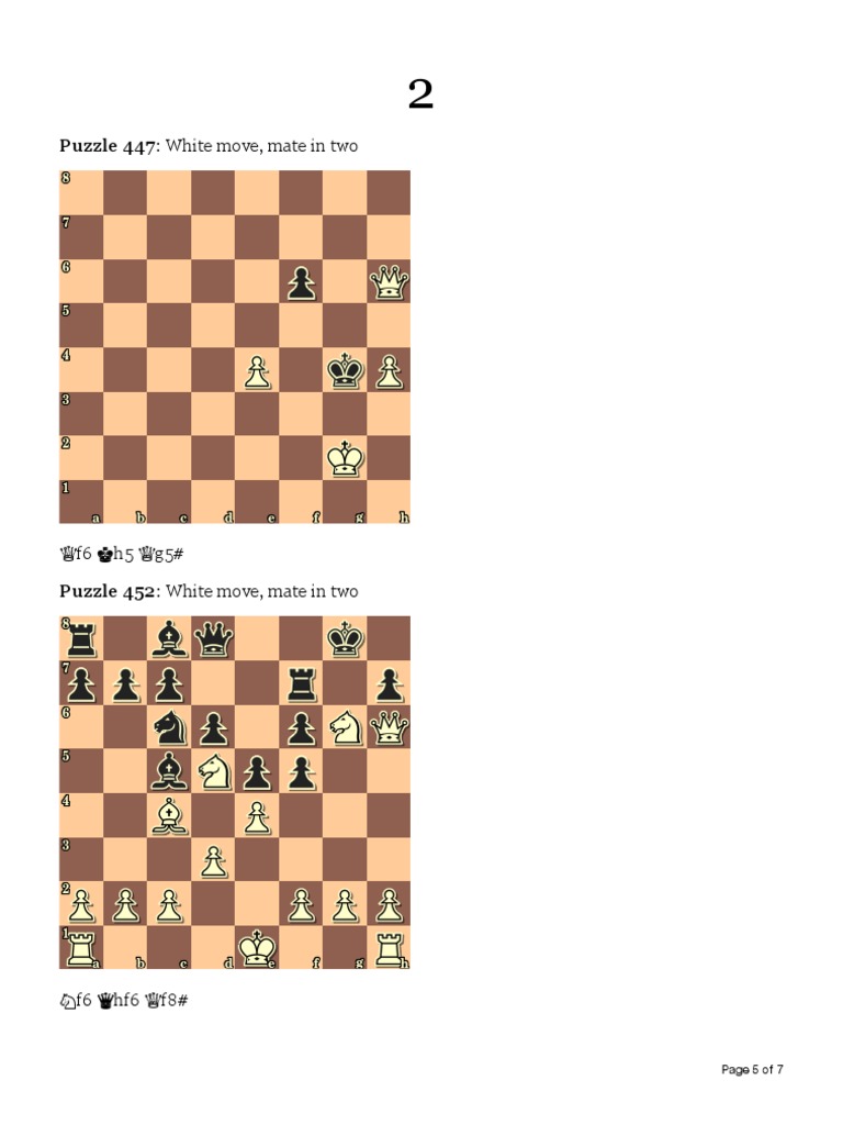 Chess 1 Solution | PDF | Games & Activities | Teaching Methods & Materials